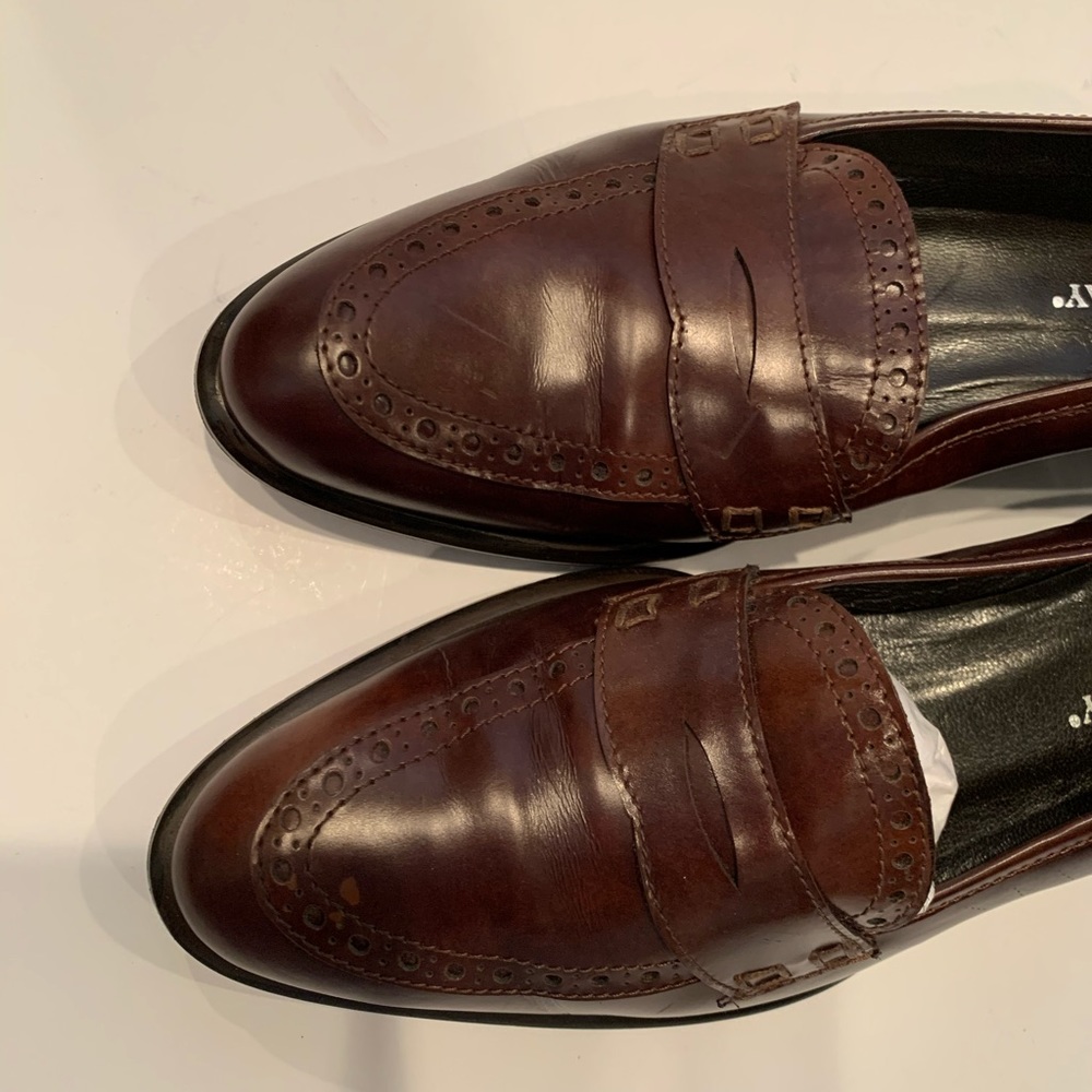 Italian Made Loafer (Brogue Style). Fits Large - Gem